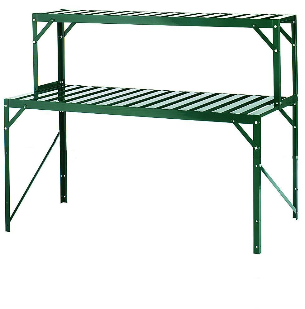 2 Tier Ladder-shape rust free staging sheliving - Fairwaytrading