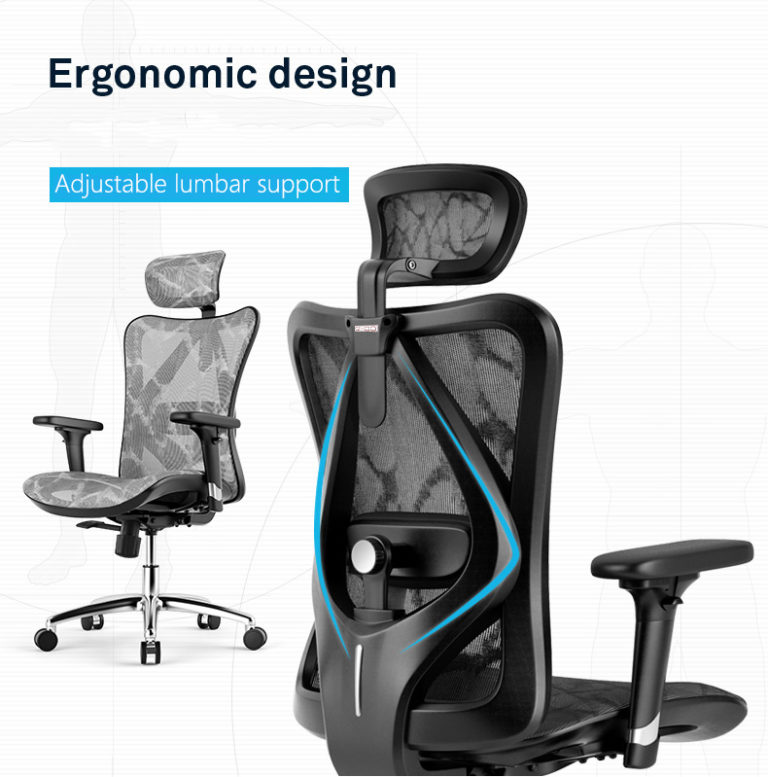 Sihoo M57 Ergonomic Office Chair (Light Gray) – Fairwaytrading